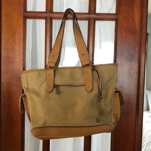 b.o.c. Bags | Boc Vinyl Purse Black Brown | Poshmark